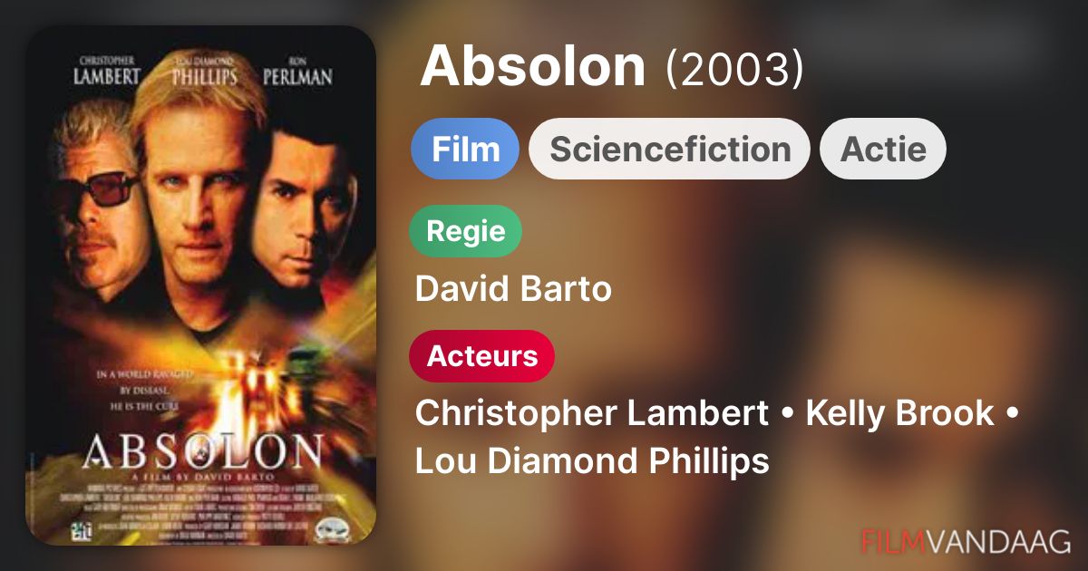 Absolon (film, 2001) - FilmVandaag.nl