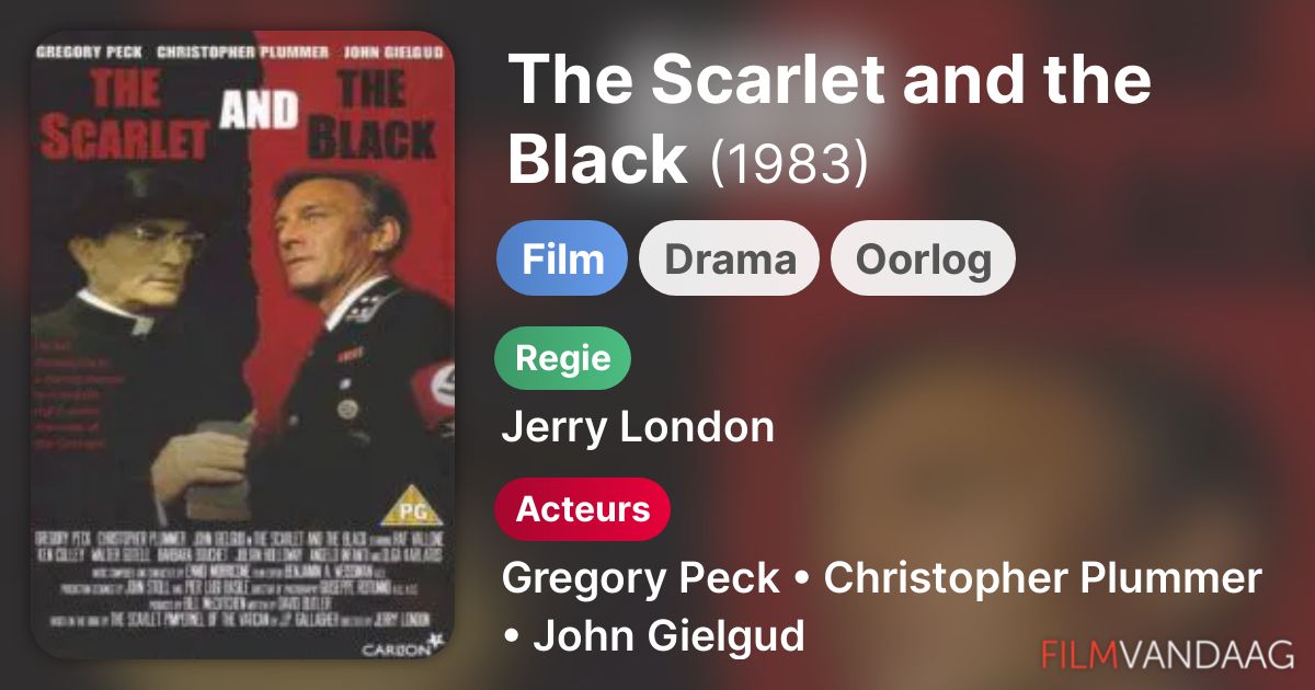 The Scarlet and the Black (film, 1983) - FilmVandaag.nl