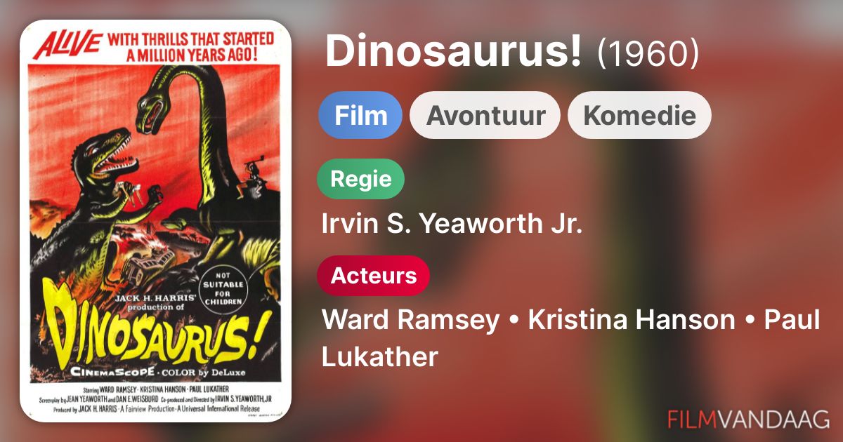 Dinosaurus! (film, 1960) - FilmVandaag.nl
