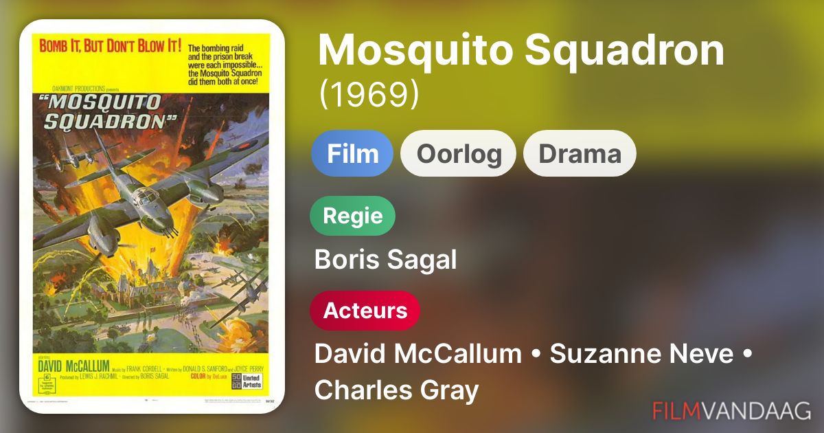 Mosquito Squadron (film, 1969) - FilmVandaag.nl