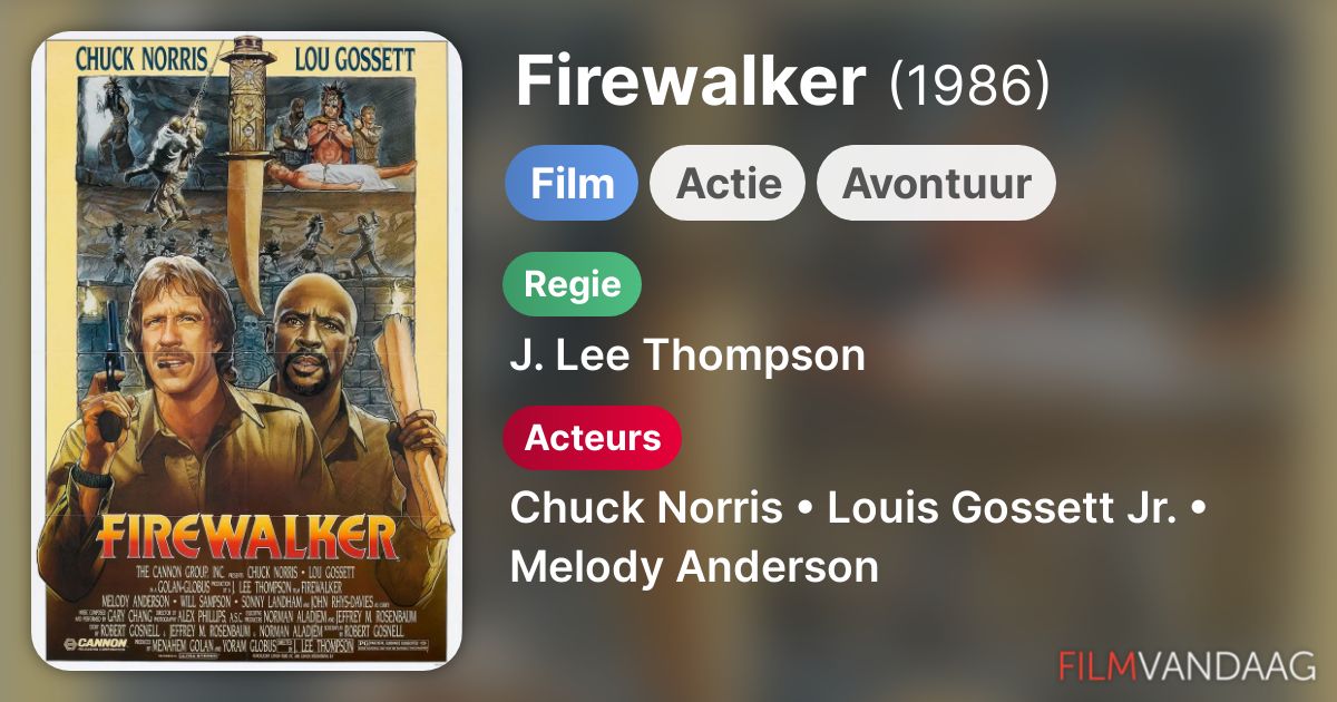 Firewalker (film, 1986) - FilmVandaag.nl