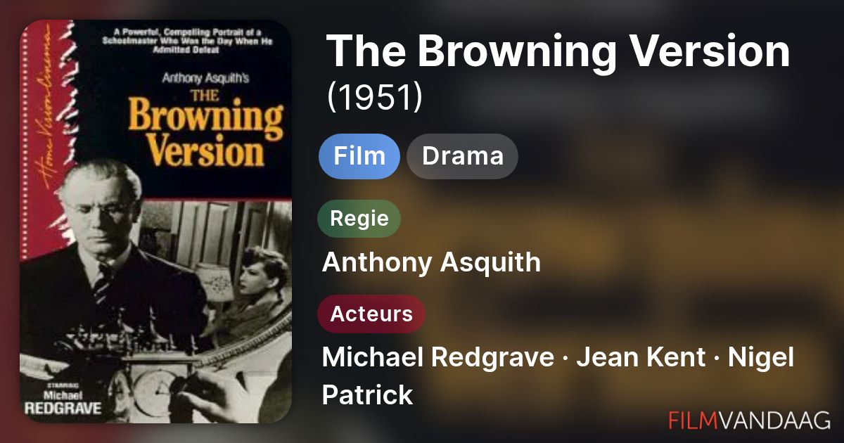 The Browning Version (film, 1951) - FilmVandaag.nl