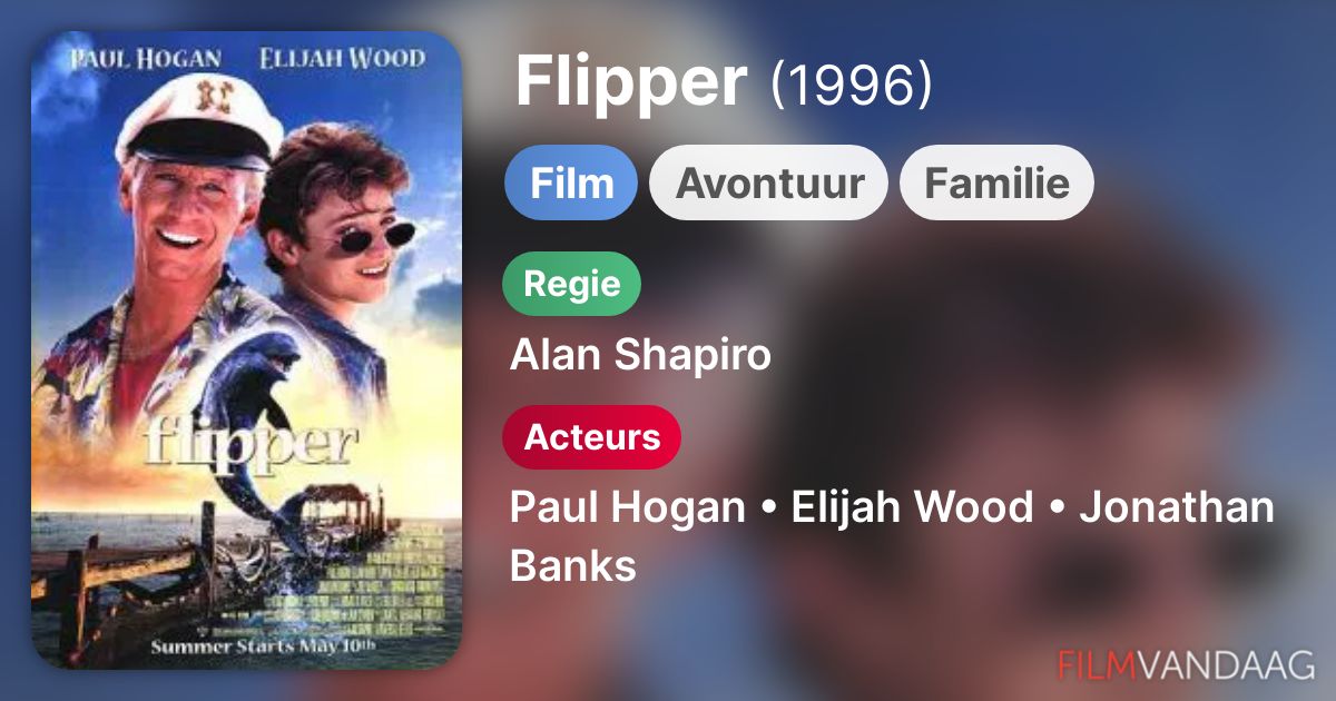 Flipper (film, 1996) Nu Online Kijken - FilmVandaag.nl