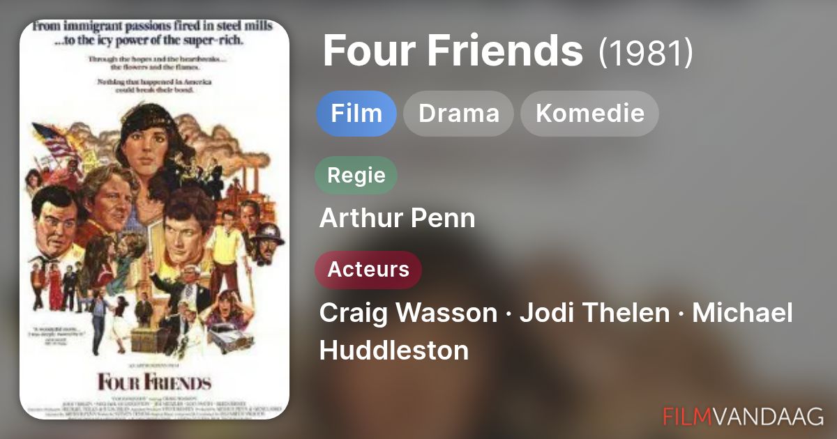 Four Friends (film, 1981) Nu Online Kijken - FilmVandaag.nl