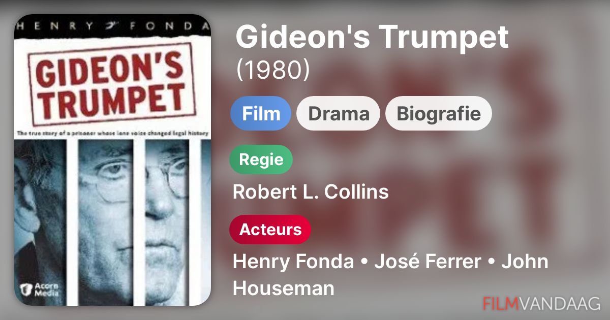 Gideon's Trumpet (film, 1980) - FilmVandaag.nl