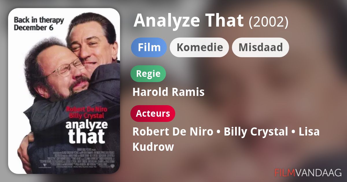 Analyze That (film, 2002) - FilmVandaag.nl