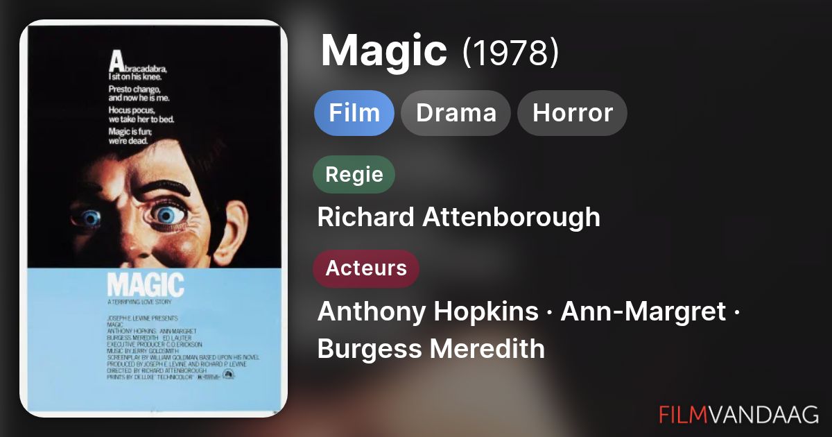 Magic (film, 1978) - FilmVandaag.nl