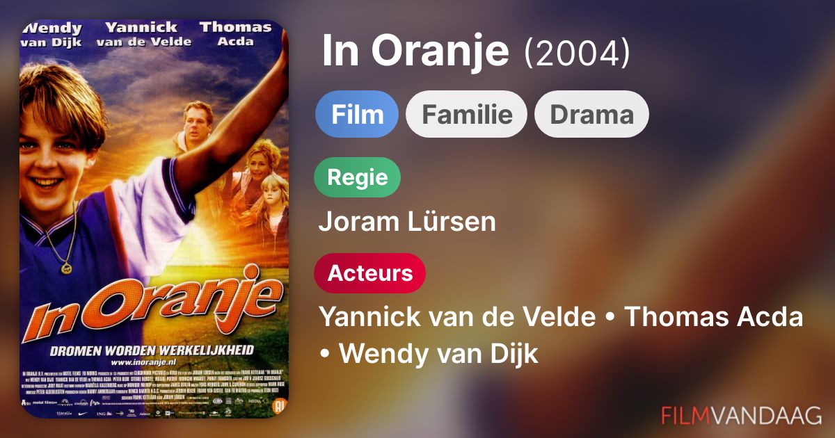 In Oranje (film, 2004) - FilmVandaag.nl