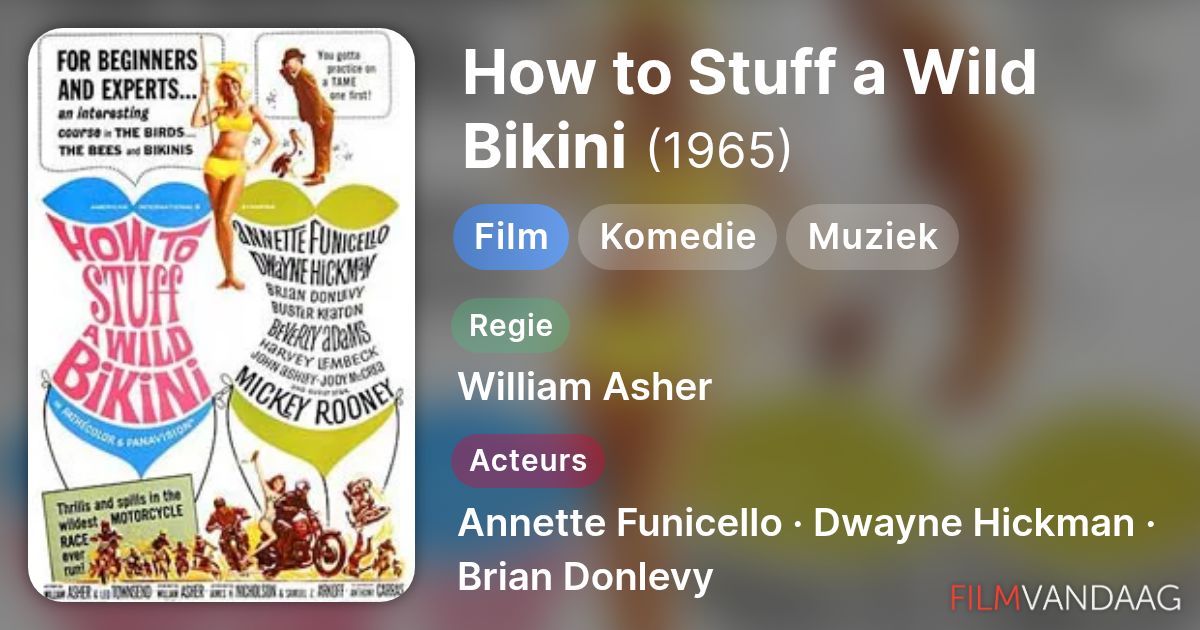 How to Stuff a Wild Bikini (film, 1965) - FilmVandaag.nl