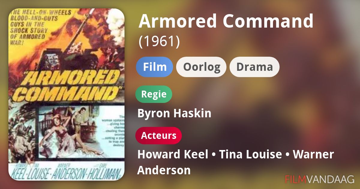 Armored Command (film, 1961) - FilmVandaag.nl