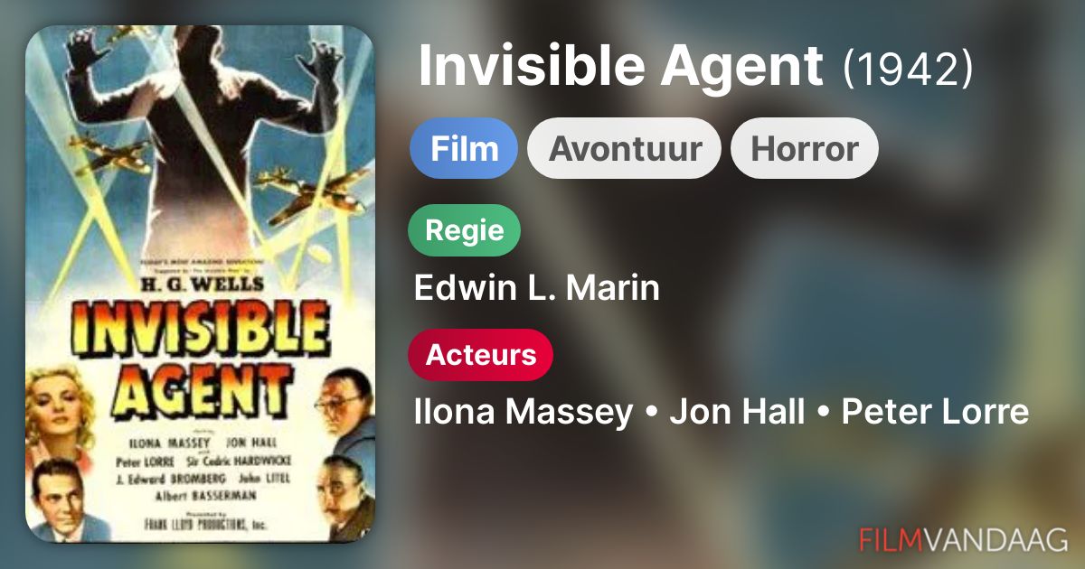 Invisible Agent (film, 1942) - FilmVandaag.nl