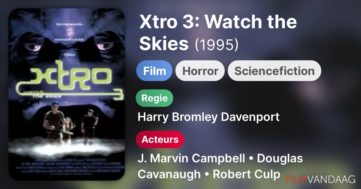 Xtro 3: Watch the Skies (film, 1995) - FilmVandaag.nl