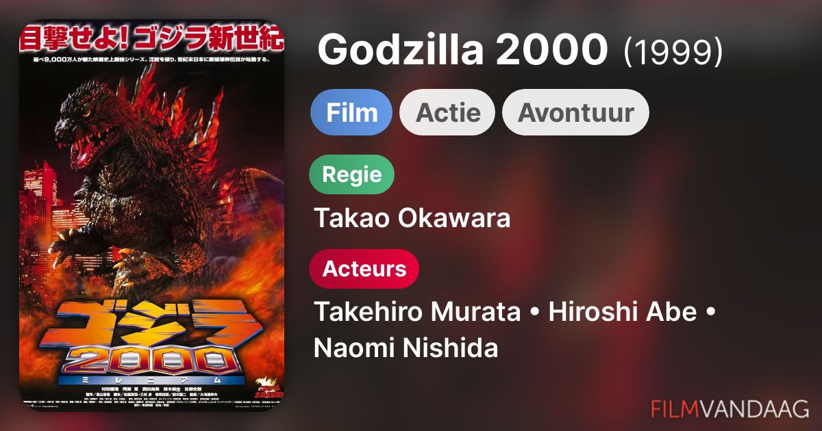 Godzilla 2000 (film, 1999) - FilmVandaag.nl