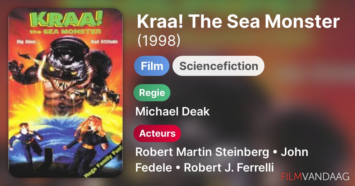 Kraa! The Sea Monster (film, 1998) - FilmVandaag.nl