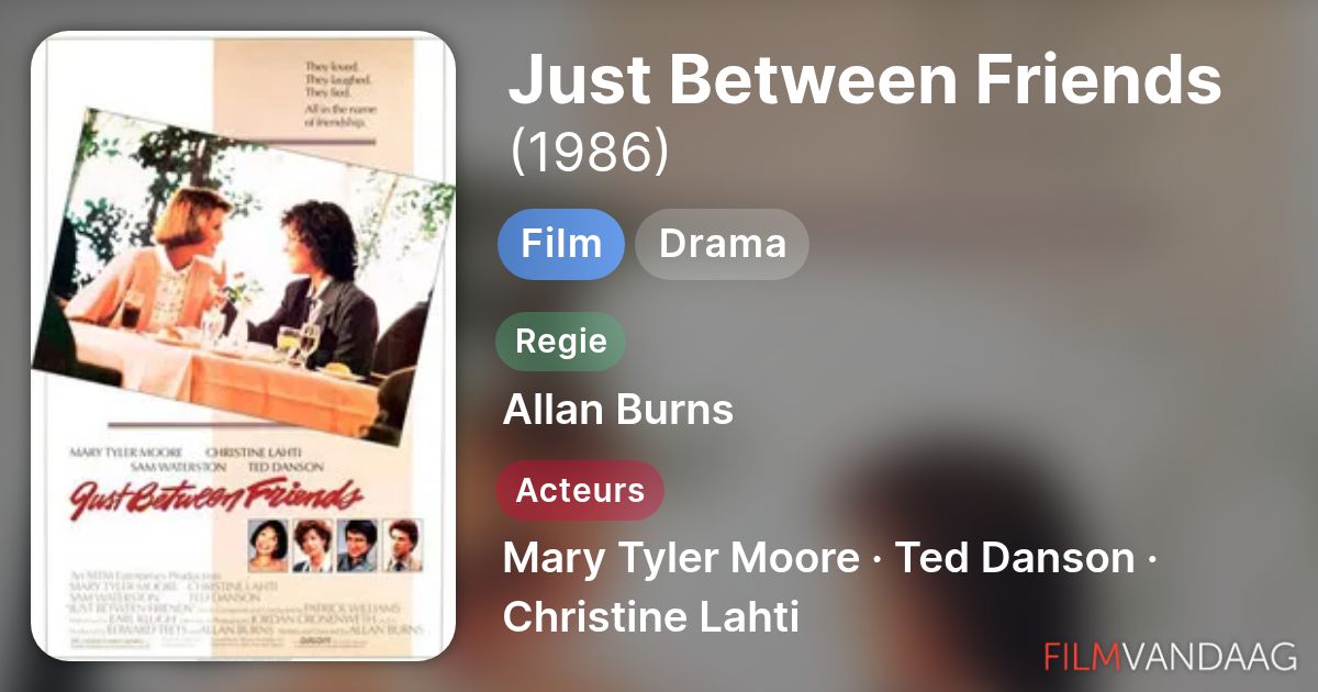 Just Between Friends (film, 1986) - FilmVandaag.nl