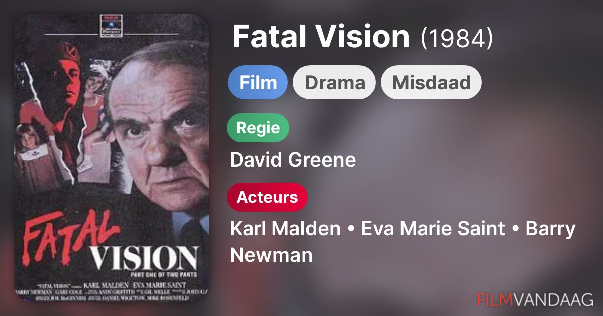 Fatal Vision (film, 1984) kopen op dvd of blu-ray - FilmVandaag.nl