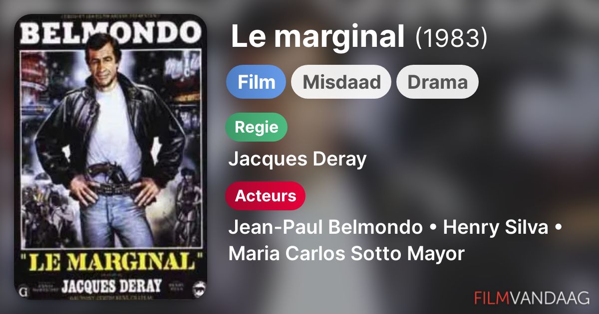 Le marginal (film, 1983) - FilmVandaag.nl