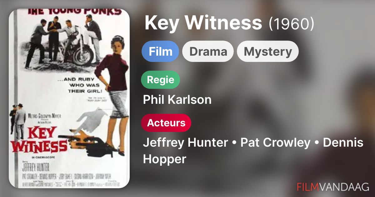 Key Witness (film, 1960) - FilmVandaag.nl