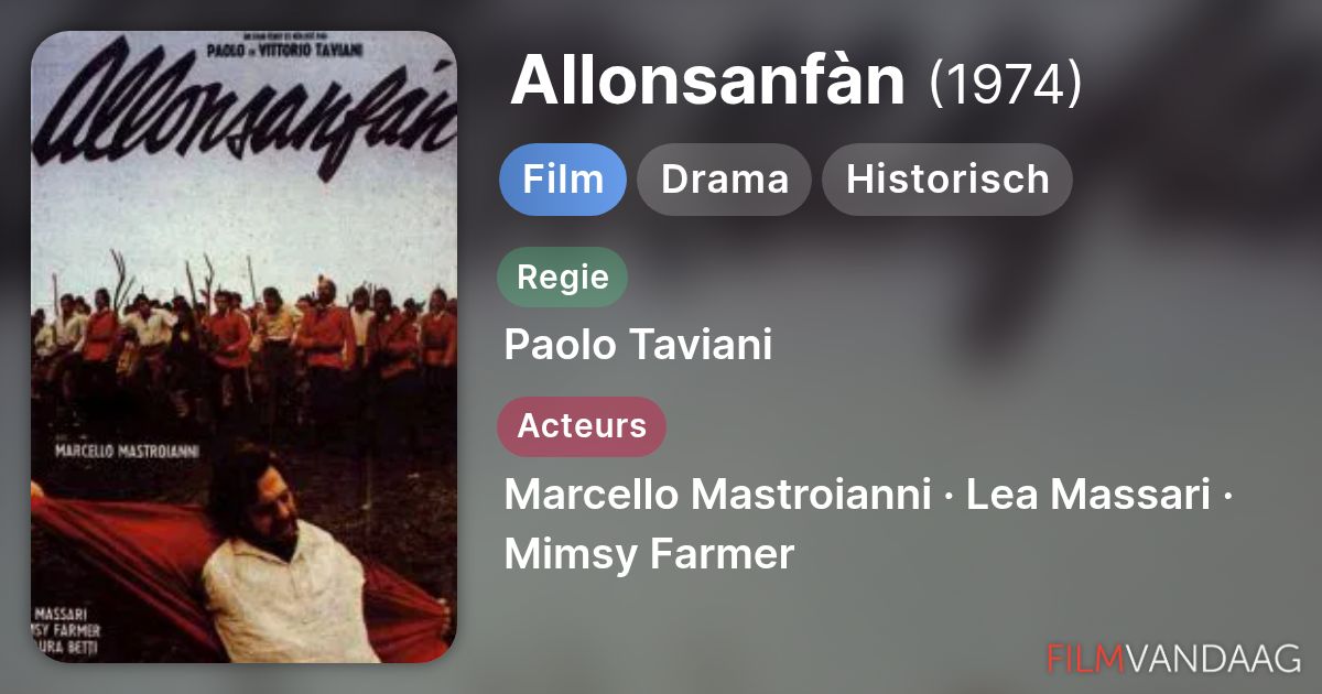 Allonsanfàn (film, 1974) - FilmVandaag.nl