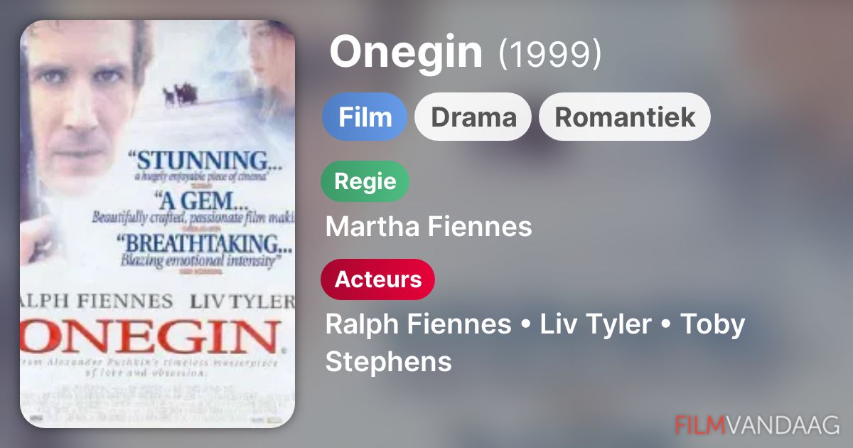 Onegin (film, 1999) - FilmVandaag.nl