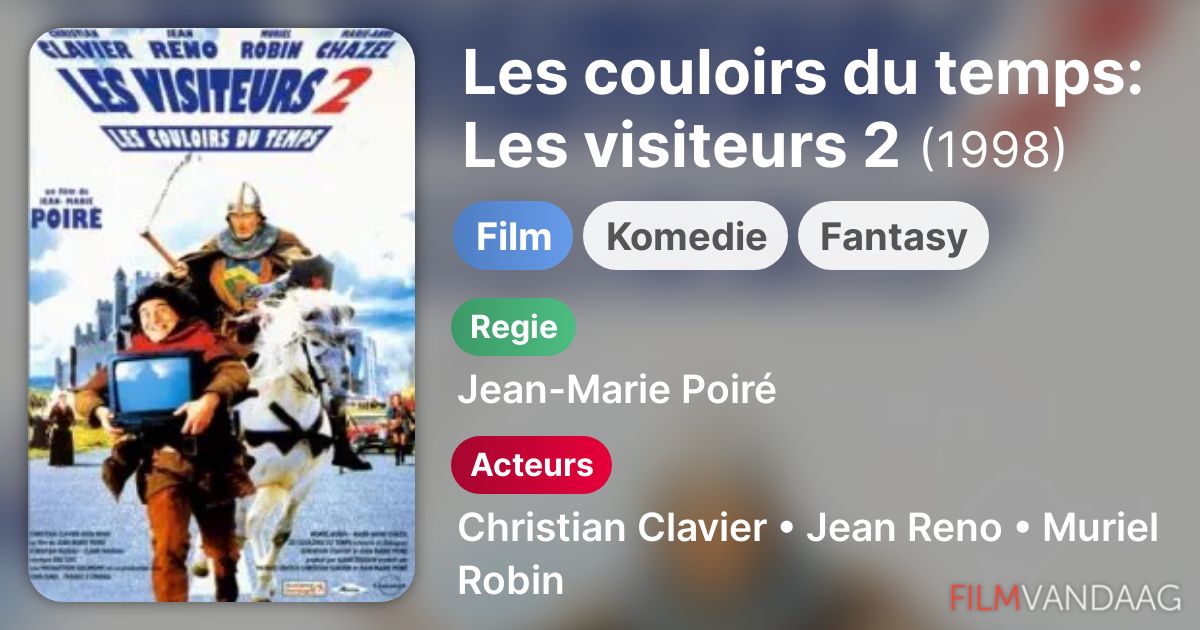 Les couloirs du temps: Les visiteurs 2 (film, 1998) - FilmVandaag.nl