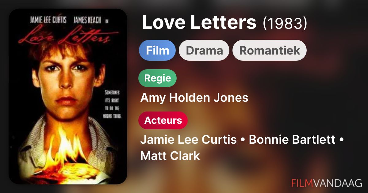 Love Letters (film, 1984) kopen op dvd of blu-ray - FilmVandaag.nl