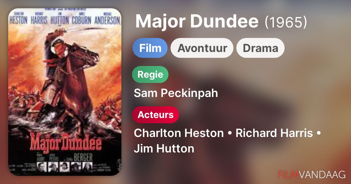 Major Dundee (film, 1965) - FilmVandaag.nl