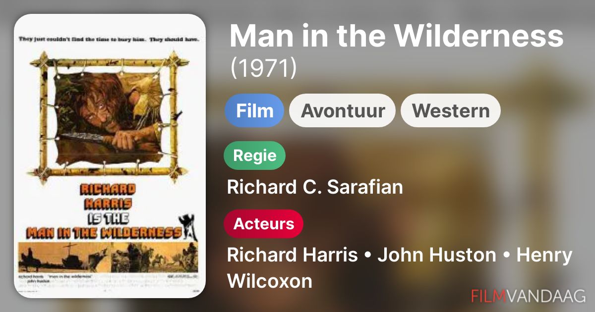 Man in the Wilderness (film, 1971) - FilmVandaag.nl
