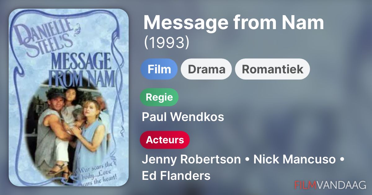 Message from Nam (film, 1993) - FilmVandaag.nl