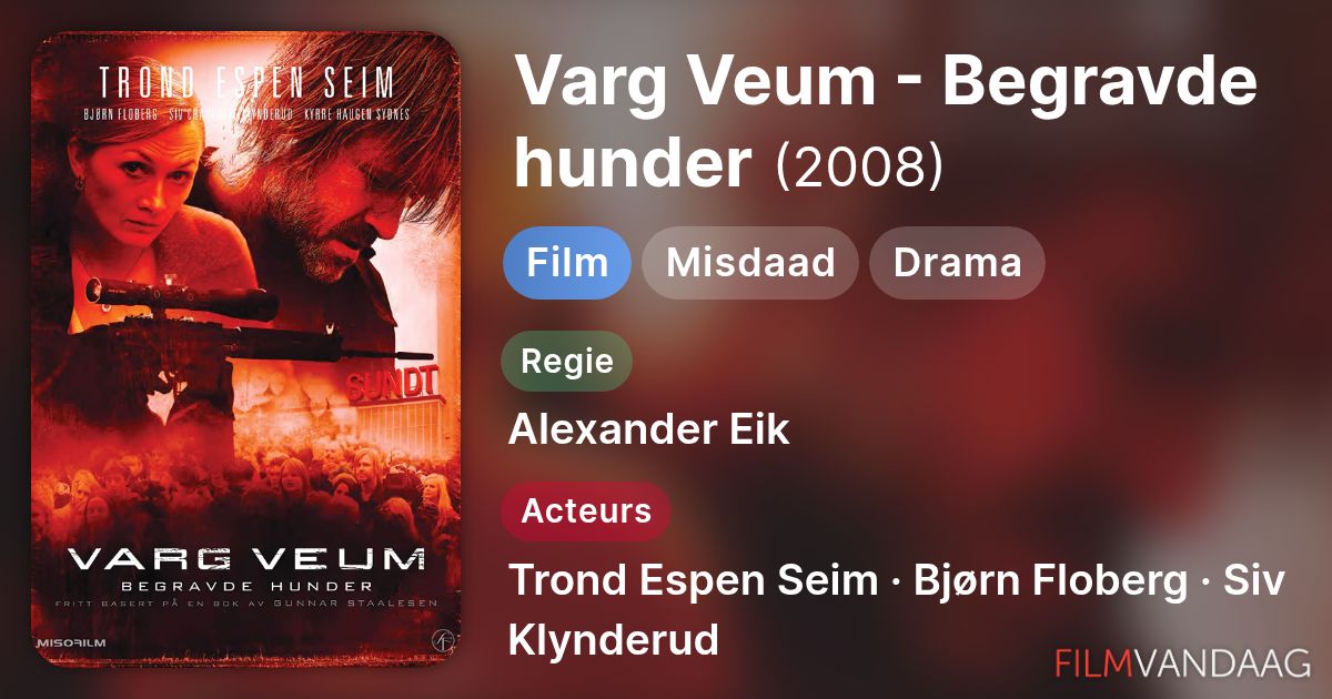 Varg Veum - Begravde hunder (film, 2008) - FilmVandaag.nl