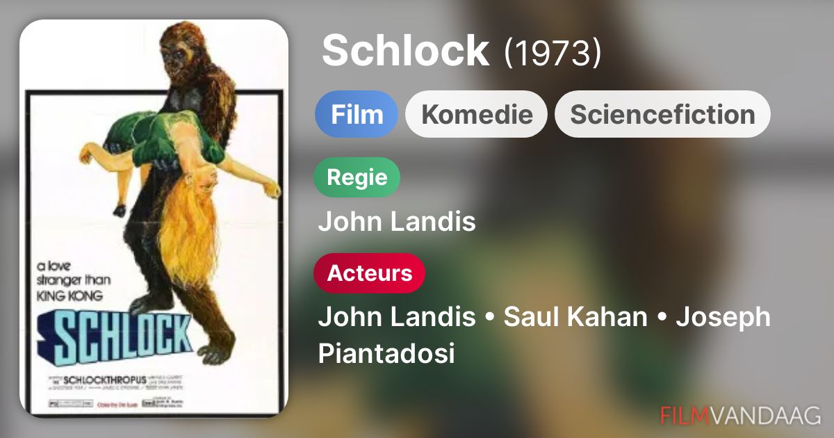 Schlock (film, 1973) - FilmVandaag.nl
