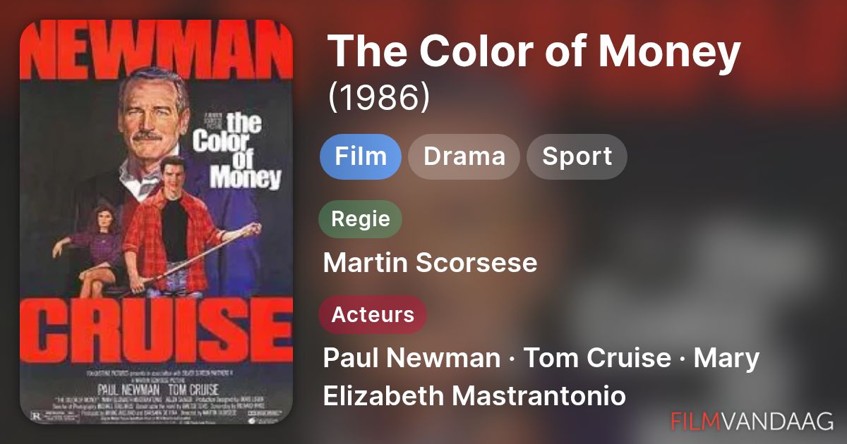 The Color of Money (film, 1986) - FilmVandaag.nl