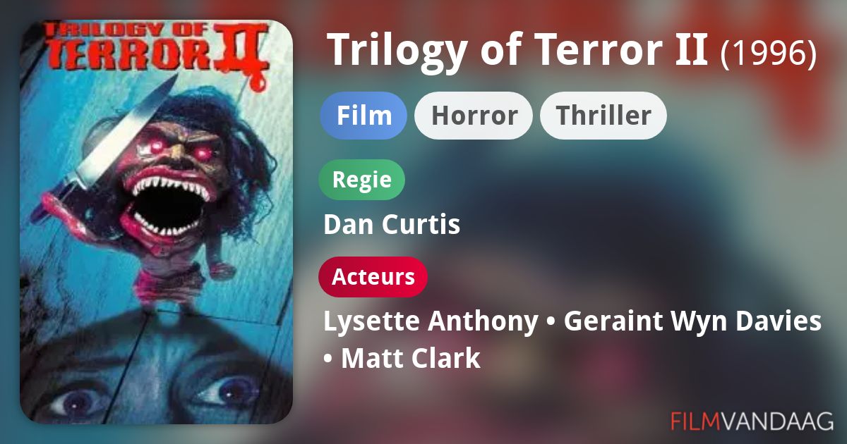 Trilogy of Terror II (film, 1996) - FilmVandaag.nl