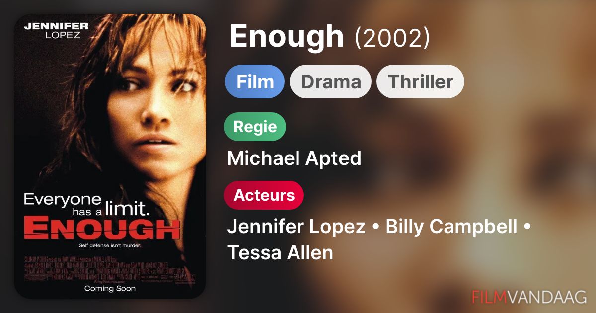 Enough (film, 2002) - FilmVandaag.nl