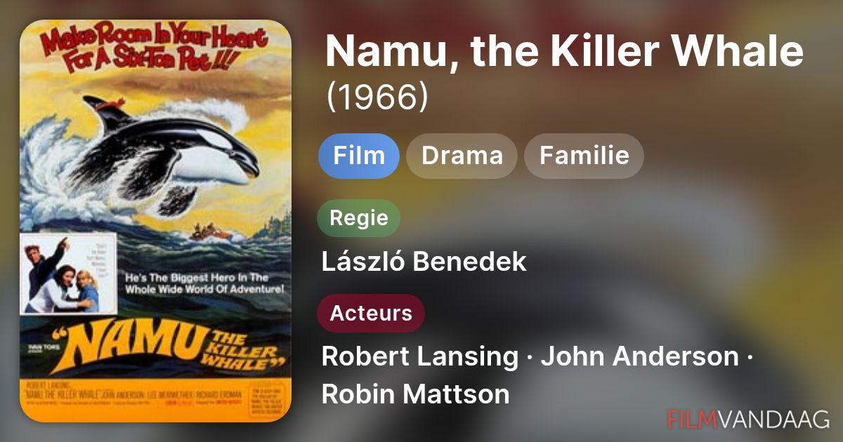 Namu, the Killer Whale (film, 1966) - FilmVandaag.nl