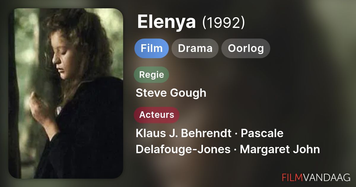Elenya (film, 1992) - FilmVandaag.nl