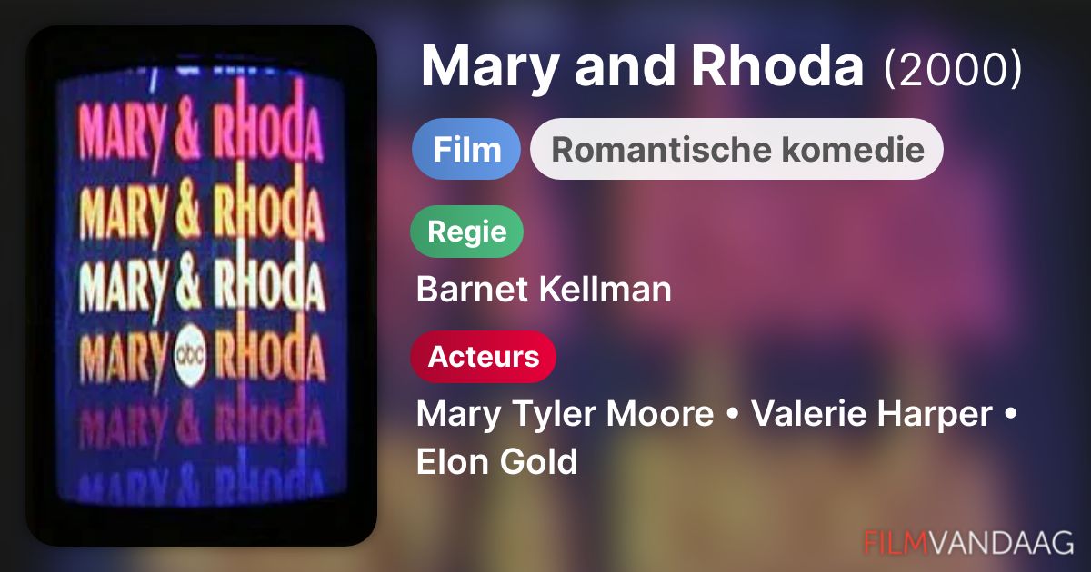 Mary and Rhoda (film, 2000) - FilmVandaag.nl