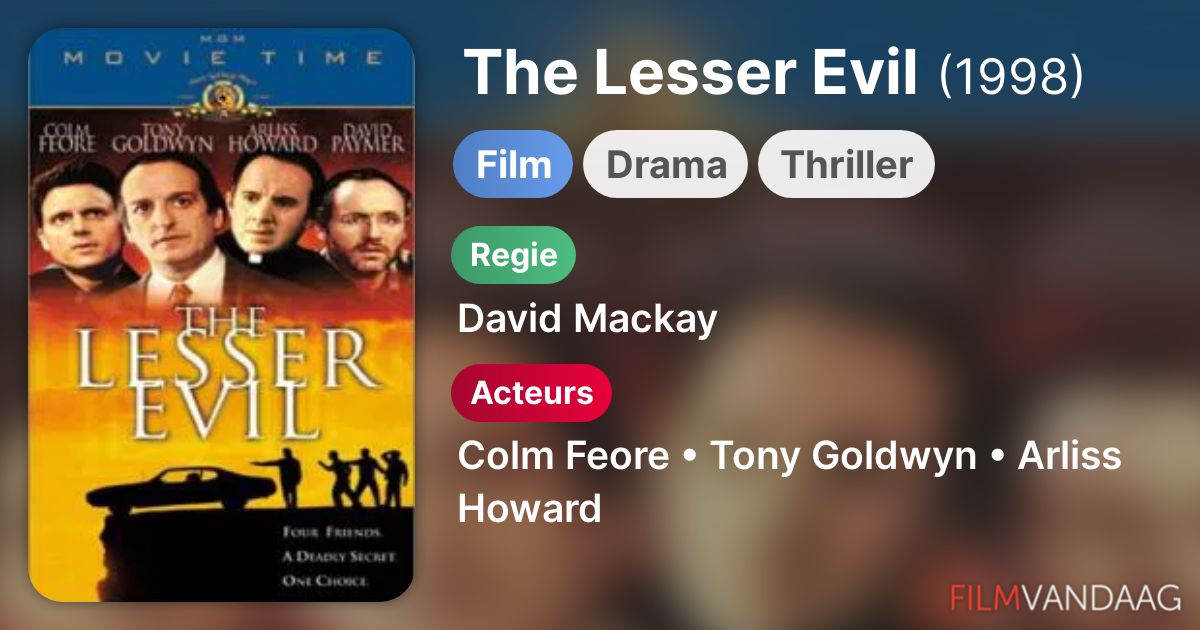The Lesser Evil (film, 1998) - FilmVandaag.nl