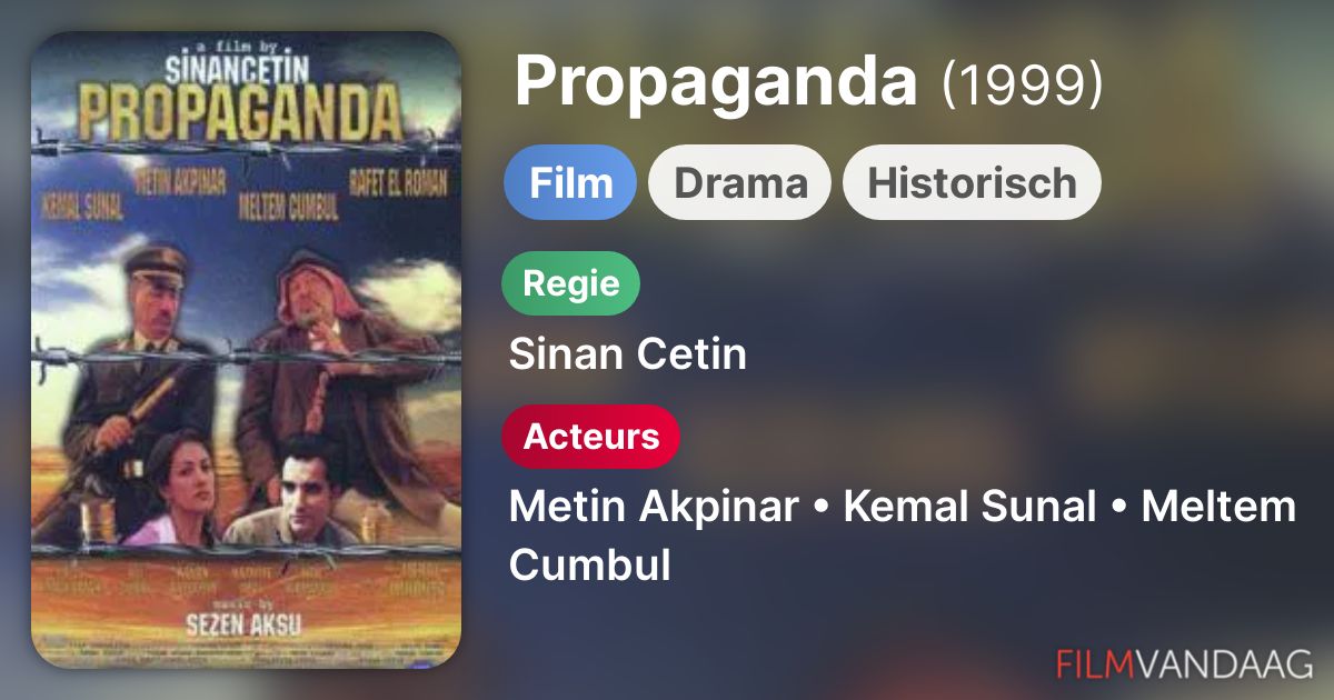 Propaganda (film, 1999) - FilmVandaag.nl