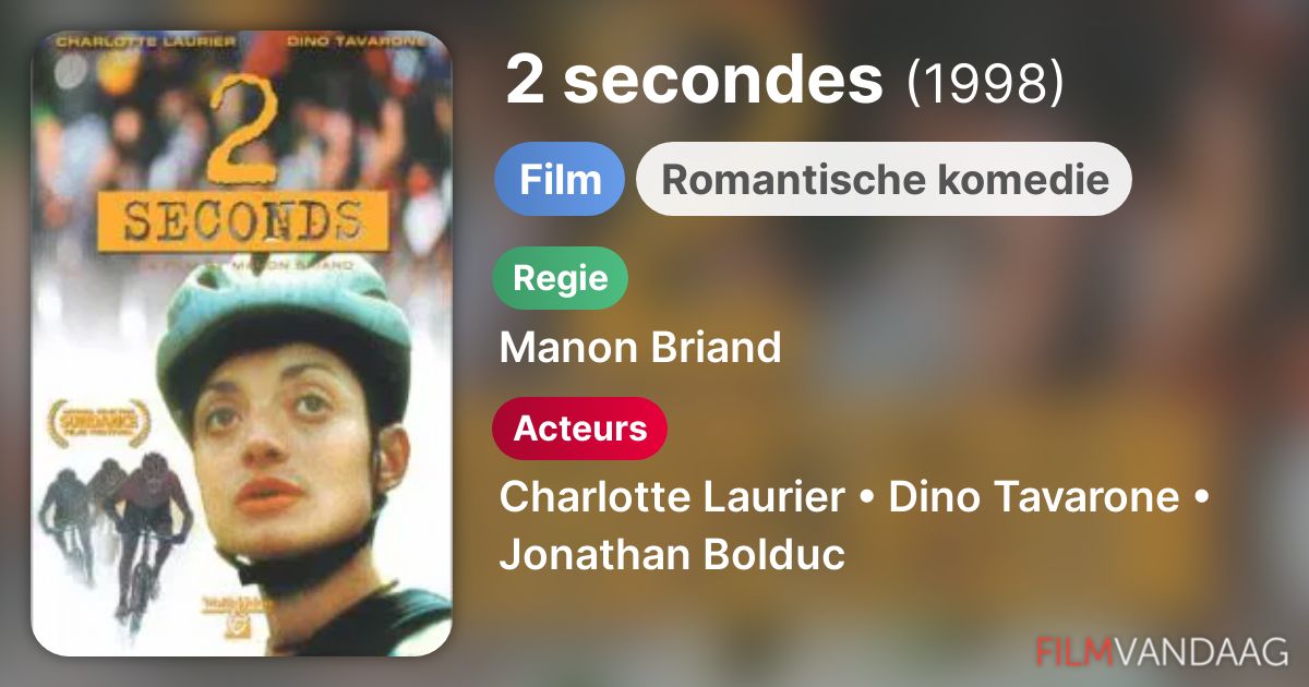 2 secondes (film, 1998) - FilmVandaag.nl
