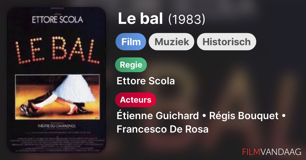 Le bal (film, 1983) - FilmVandaag.nl
