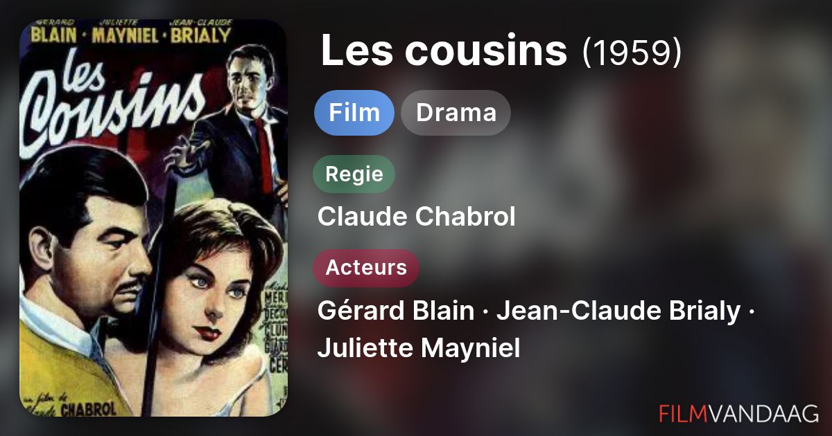 Les Cousins Film 1959 Filmvandaag Nl