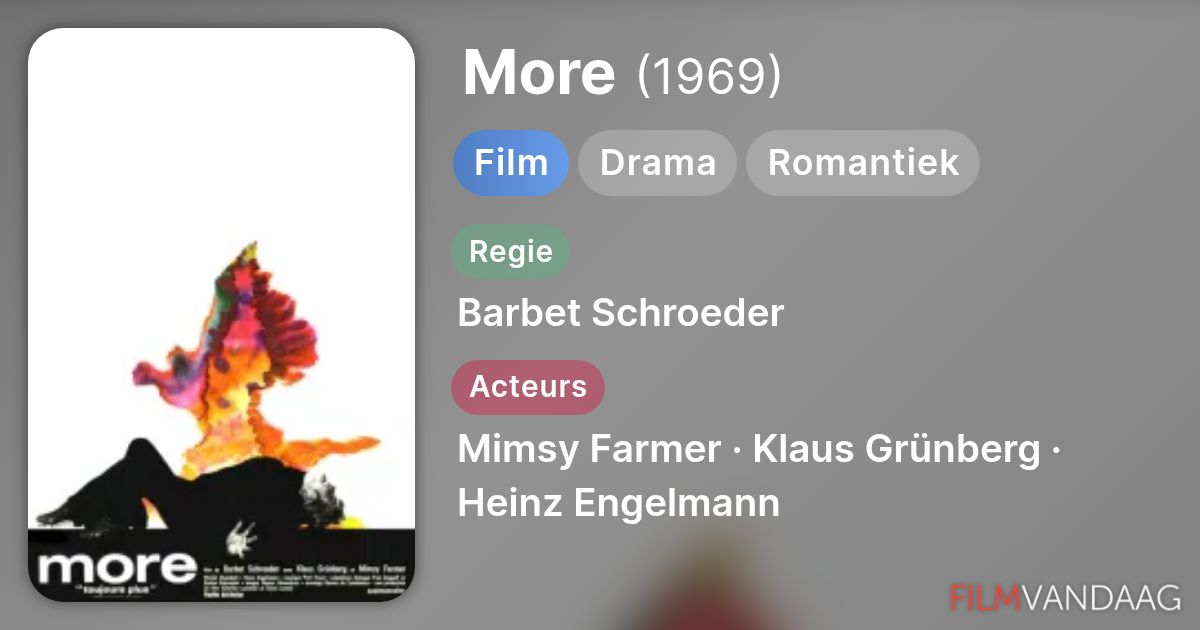 More (film, 1969) - FilmVandaag.nl
