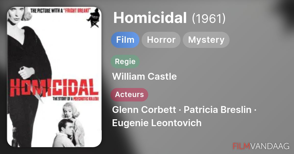 Homicidal (film, 1961) - FilmVandaag.nl