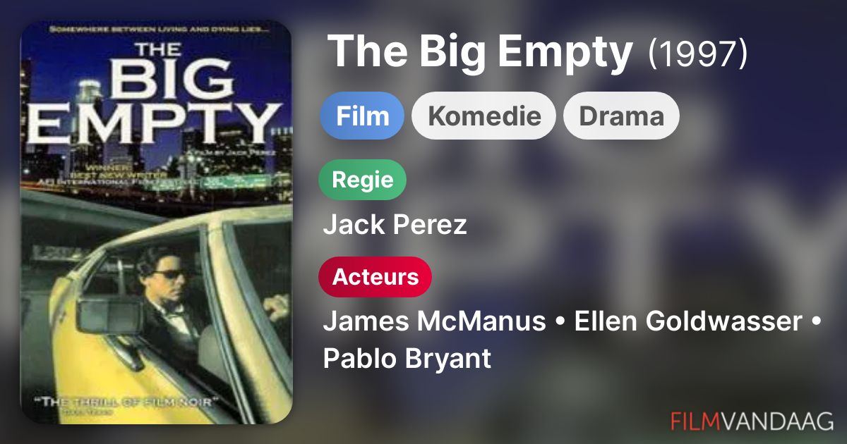 The Big Empty (film, 1997) - FilmVandaag.nl