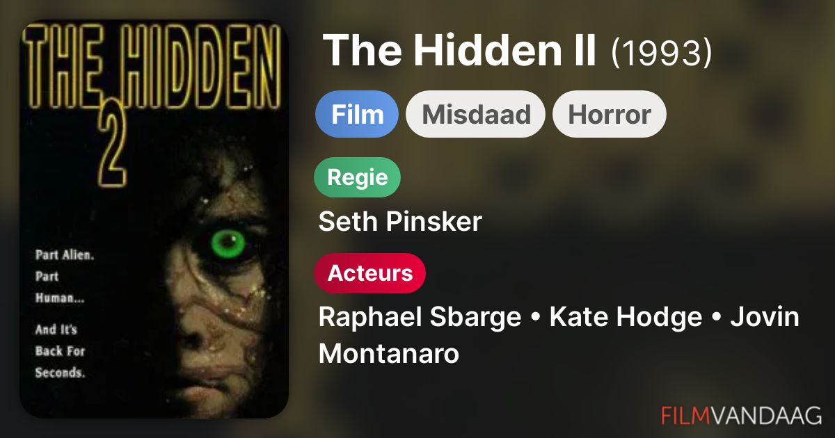 The Hidden II (film, 1994) - FilmVandaag.nl