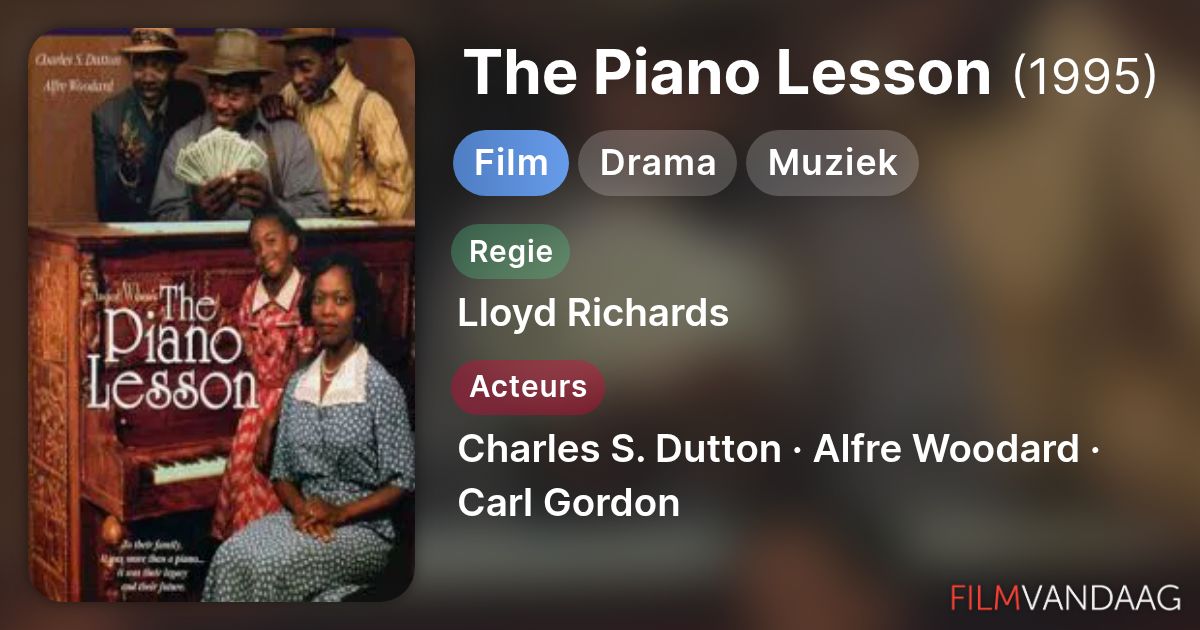 The Piano Lesson (film, 1995) - FilmVandaag.nl