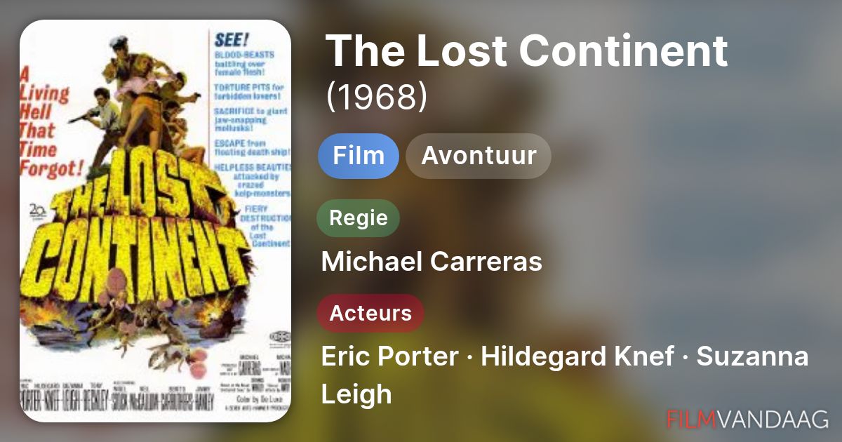 The Lost Continent (film, 1968) - FilmVandaag.nl