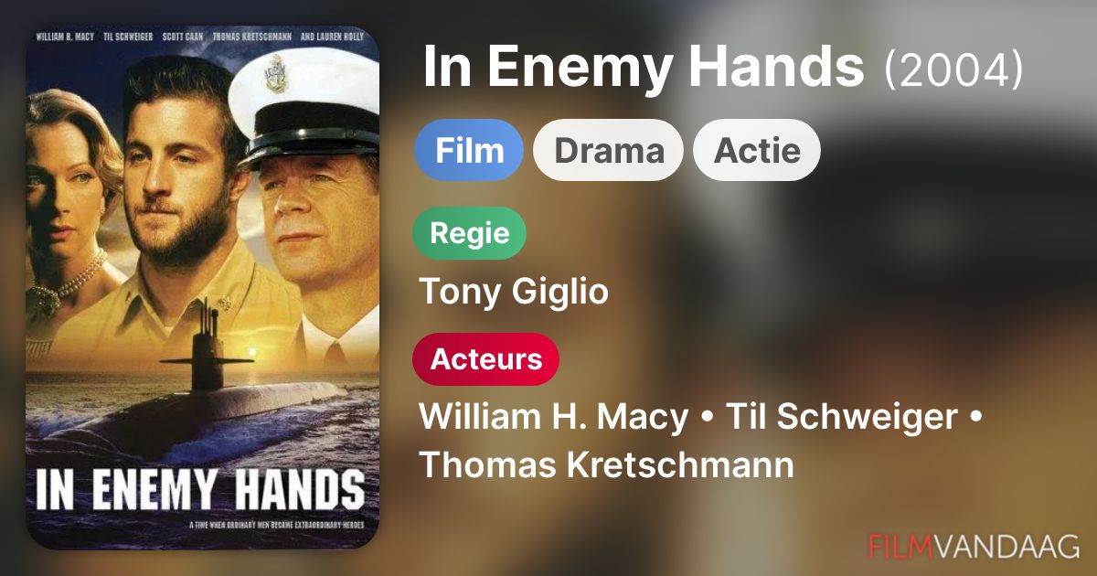 In Enemy Hands (film, 2004) - FilmVandaag.nl