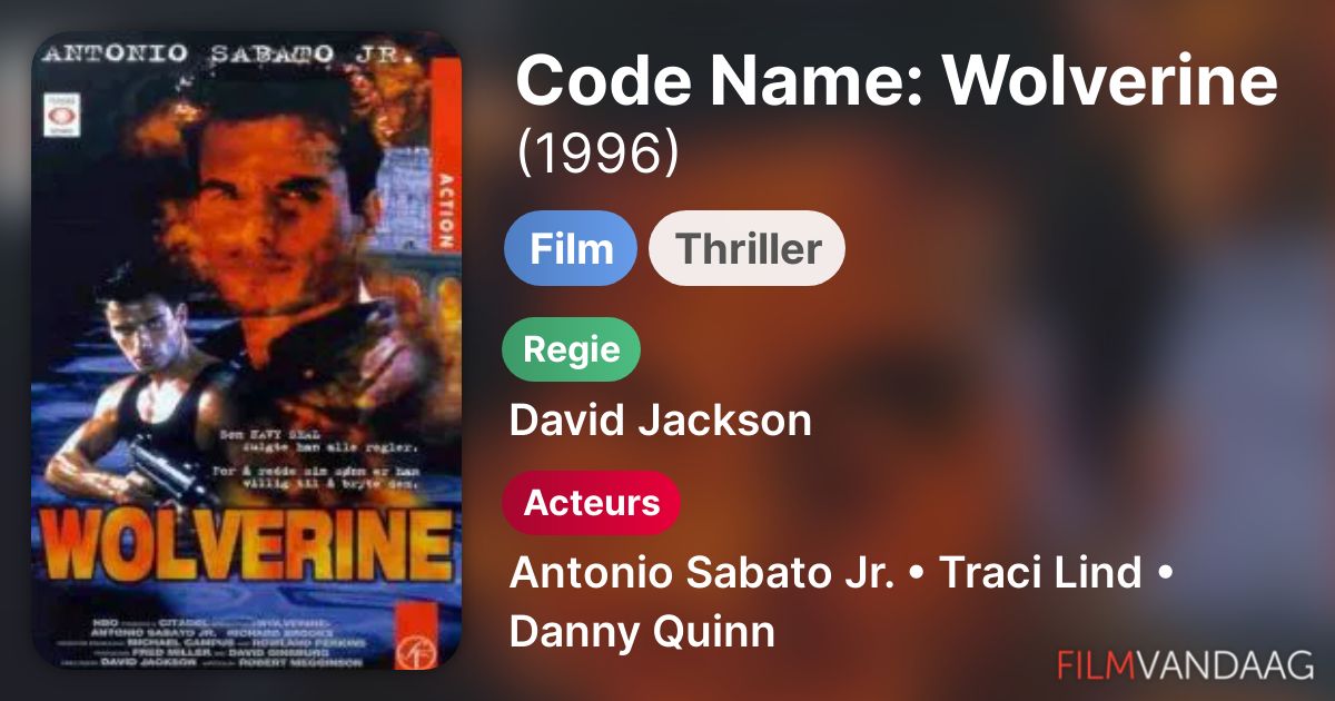 Code Name: Wolverine (film, 1996) - FilmVandaag.nl